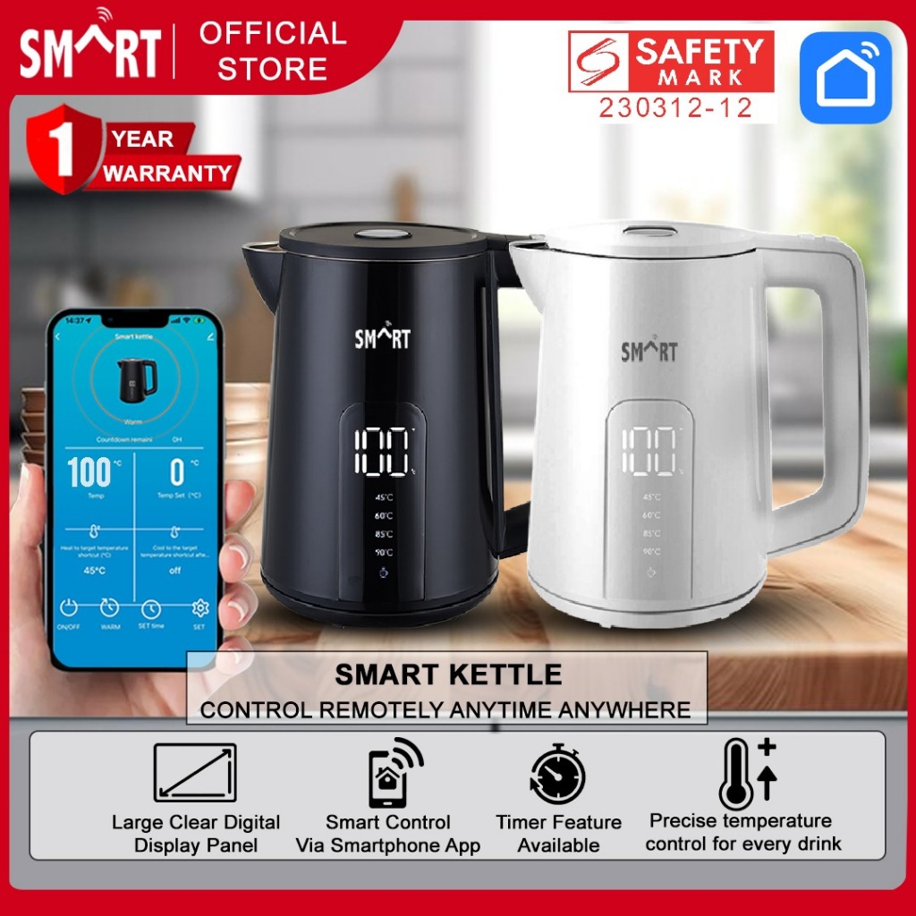 Electric Kettle / Smart WiFi Digital Kettle / Pre-Set Temperature ...