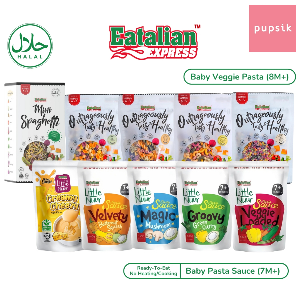 Eatalian Express Baby Veggie Pasta & Ready-To-Eat Pasta Sauce (10 Types ...