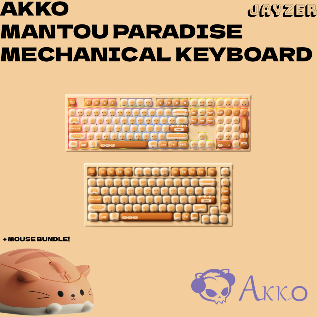 (FREE MOUSE) Akko Bun Wonderland Keyboard- FREE MOUSE (LIMITED SALE)d ...