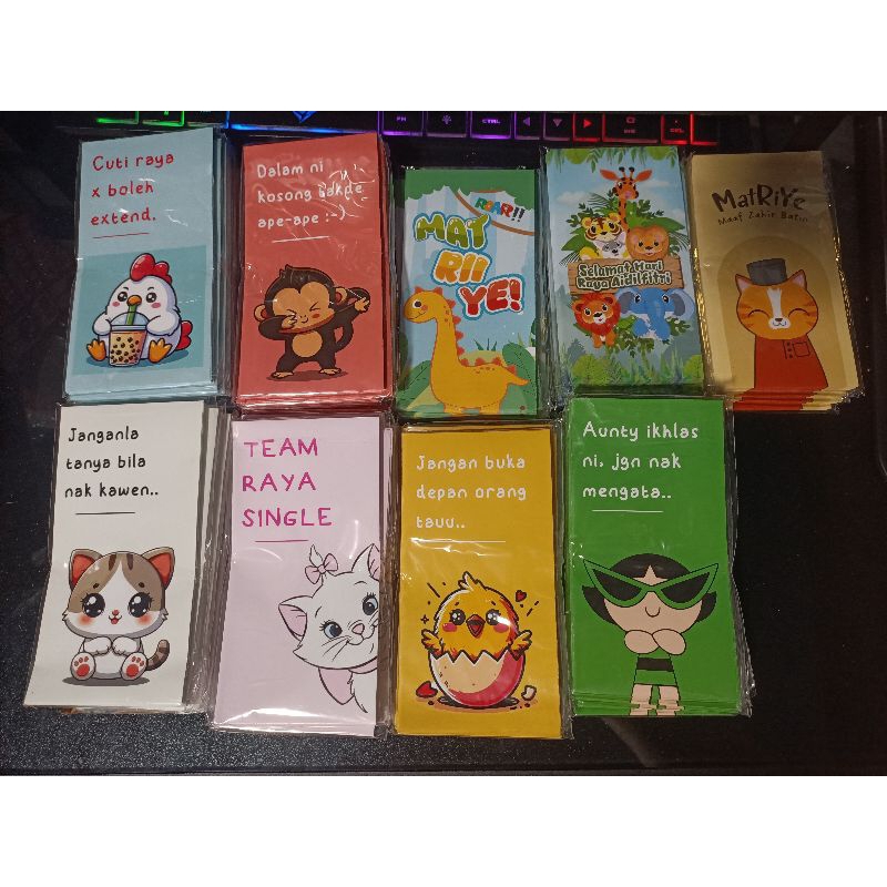 sampul raya 2025 sampul raya tarik anime cartoon | Shopee Singapore