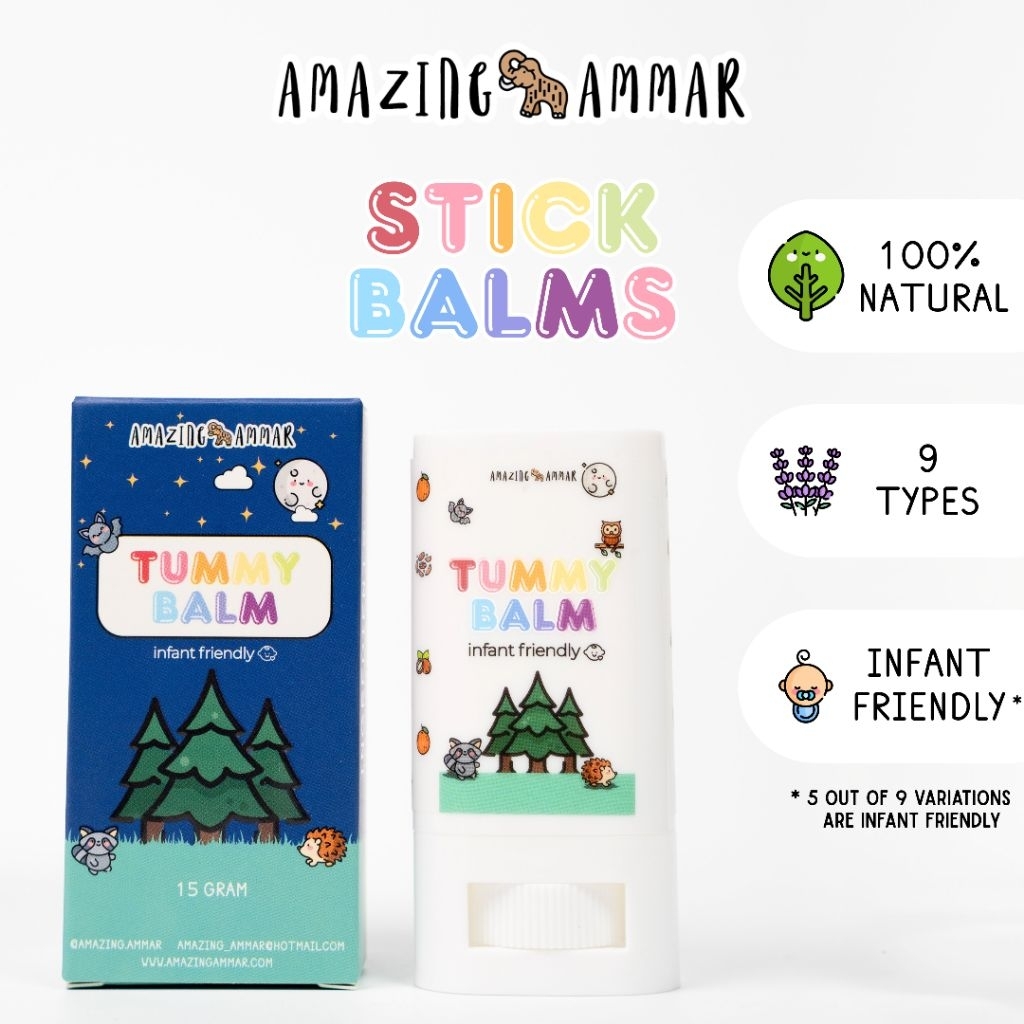 [AMAZING AMMAR] Baby Balm Stick for Tummy, Chest, Skin, Insect Bites ...