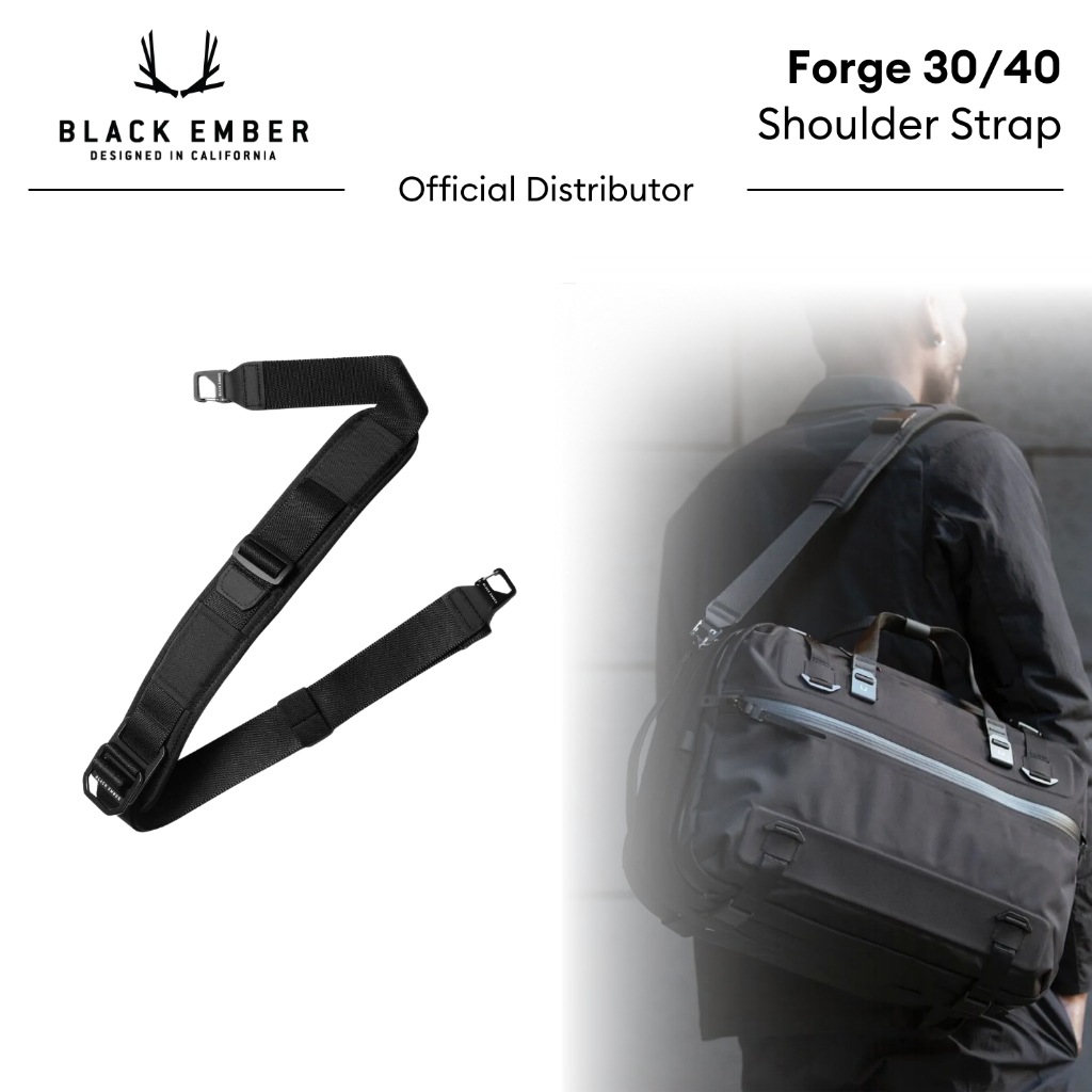 Black Ember Forge 30/40 Shoulder Strap - Jet Black | Shopee Singapore