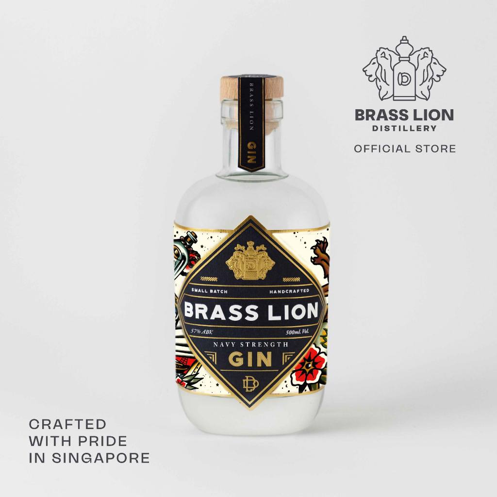Brass Lion - Navy Strength Gin 500ml | Shopee Singapore