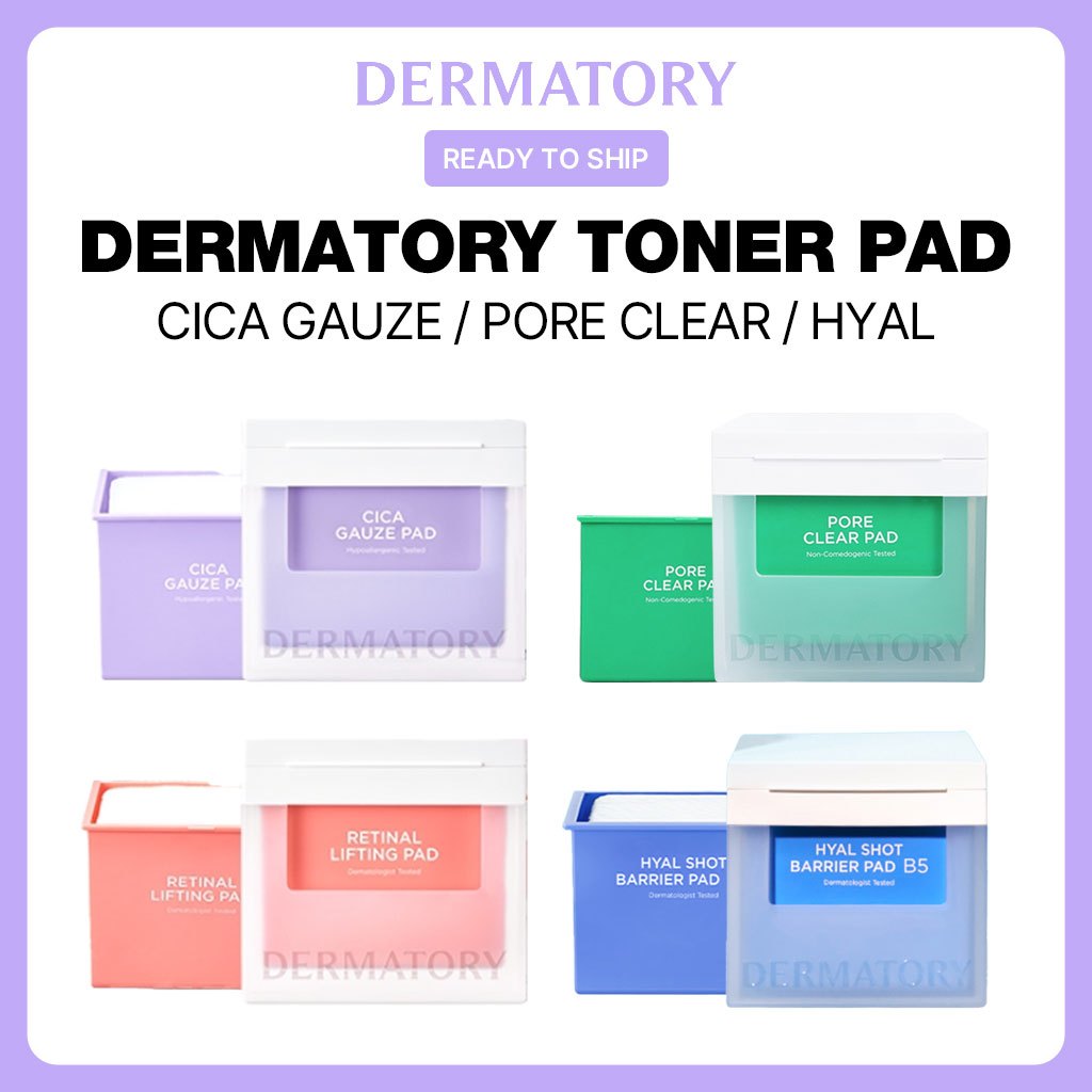 [DERMATORY]TONER PAD 1+1 (Cica Guaze / Pore Clear / Retinal Lifting ...