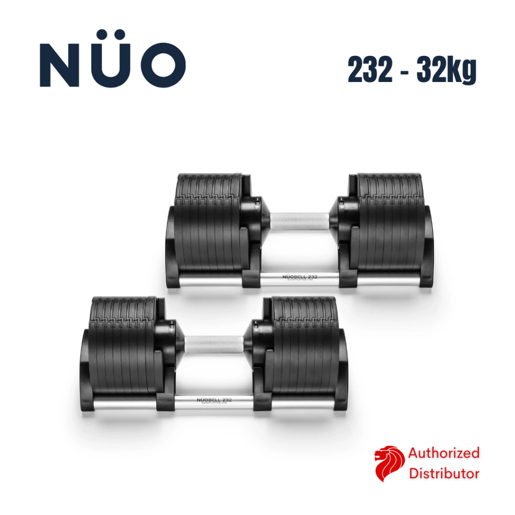 NÜOBELL 232 - 32kg Adjustable Dumbbells 2KG Increment Nuo Nuobell NÜO ...