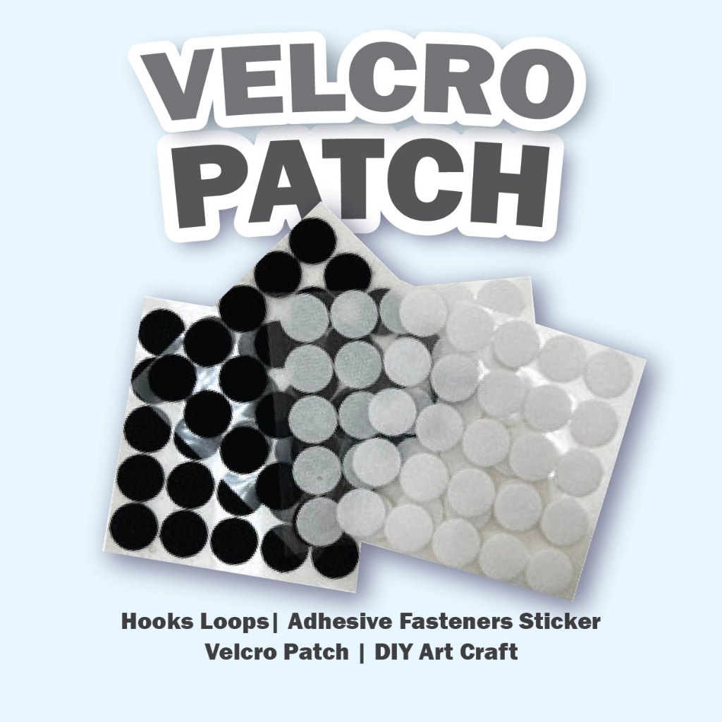 🇸🇬📦🚚 Hooks Loops Fibre Nylon Patch | Nylon Dots | Adhesive Fasteners ...