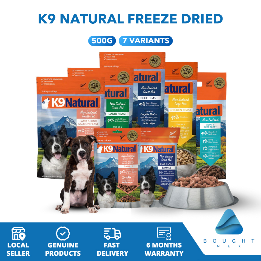 K9 Natural Freeze Dried 500g - Premium Raw Pet Food for Dogs, High ...