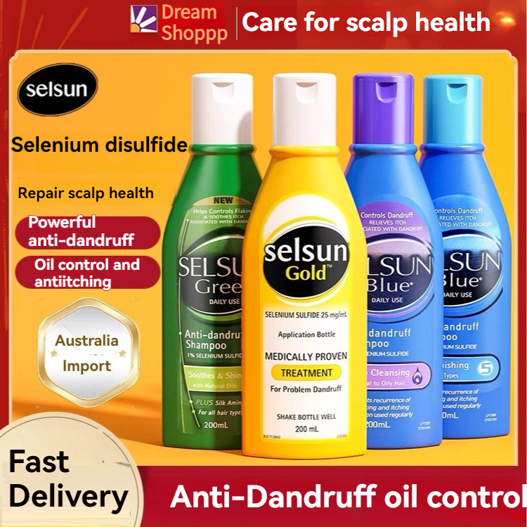 Selsun shampoo for oil control, fluffiness, dandruff removal, itching ...