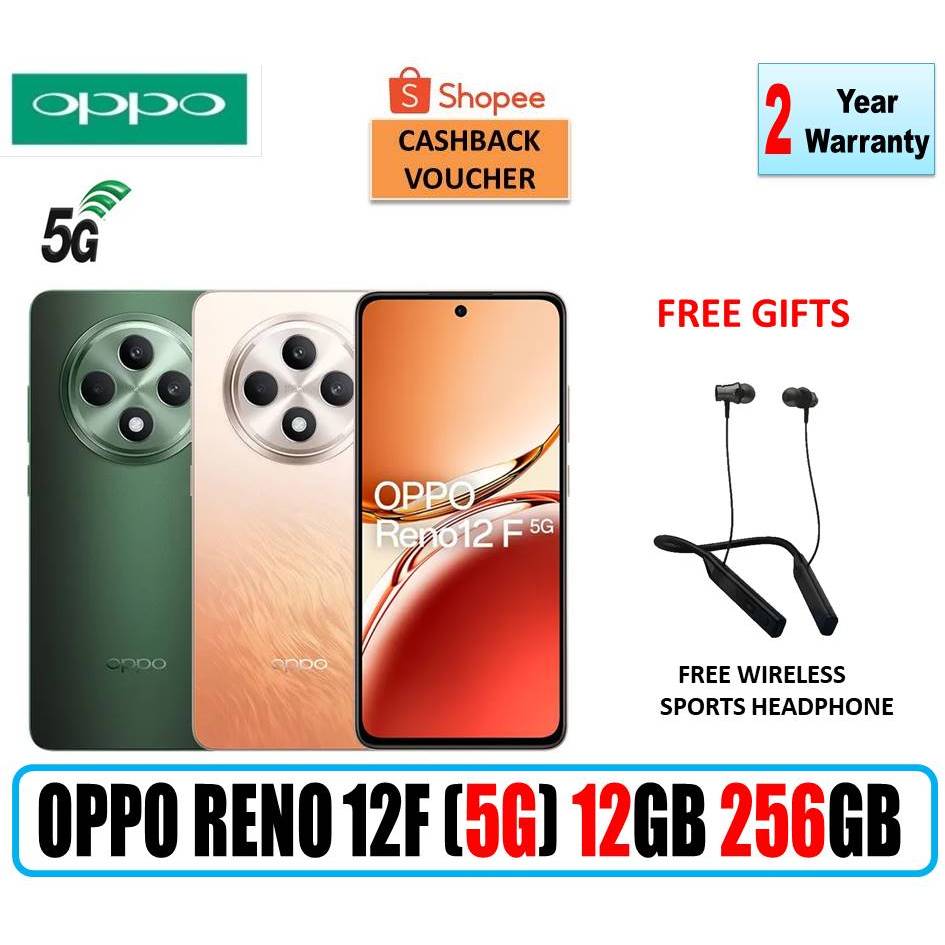 OPPO RENO 12F (5G) 12GB RAM 256GB ROM | Local Set 2 Year OPPO Warranty ...