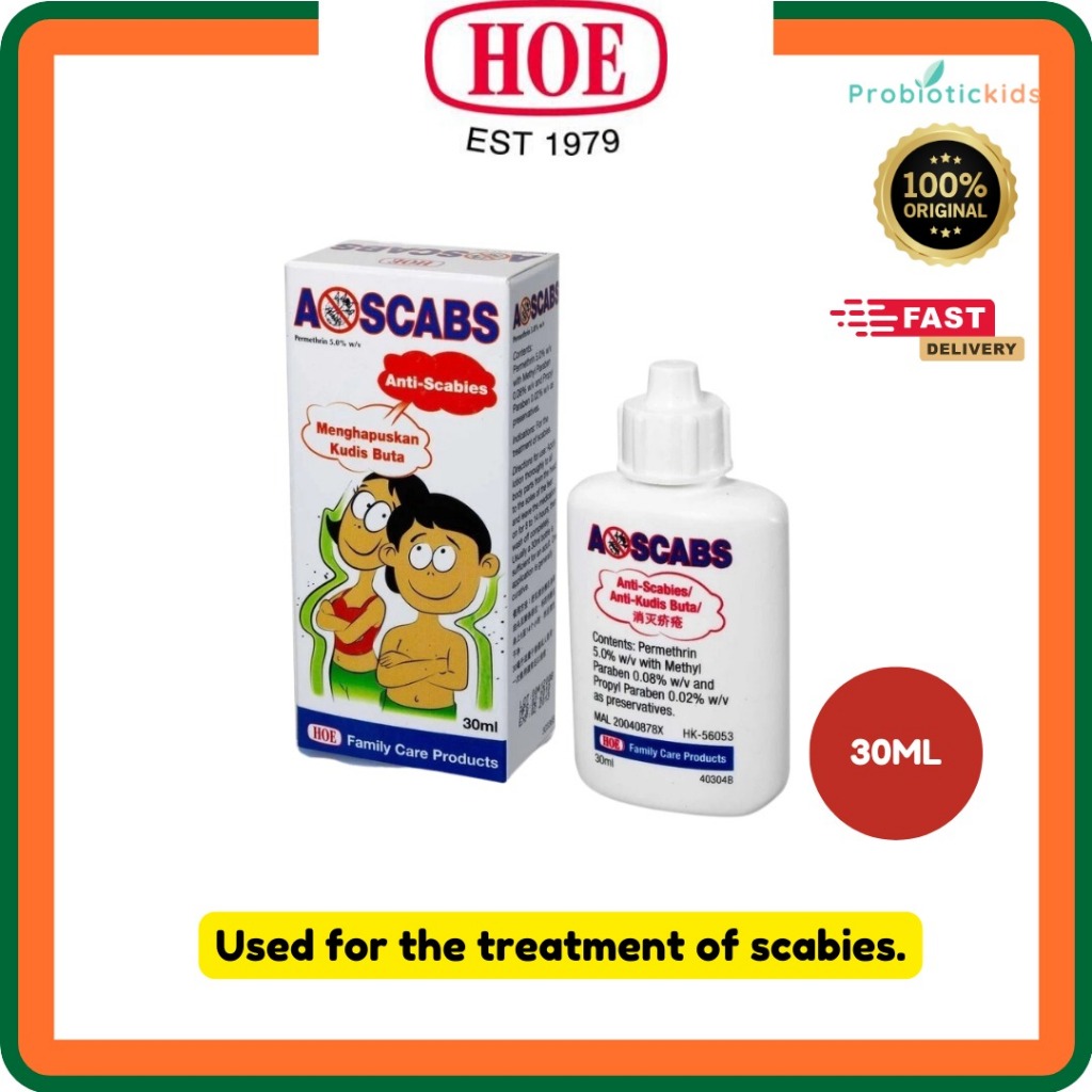 HOE A-Scabs Anti-Scabies Lotion | 30ML | EXP: 11/27 | Anti-Scabies ...
