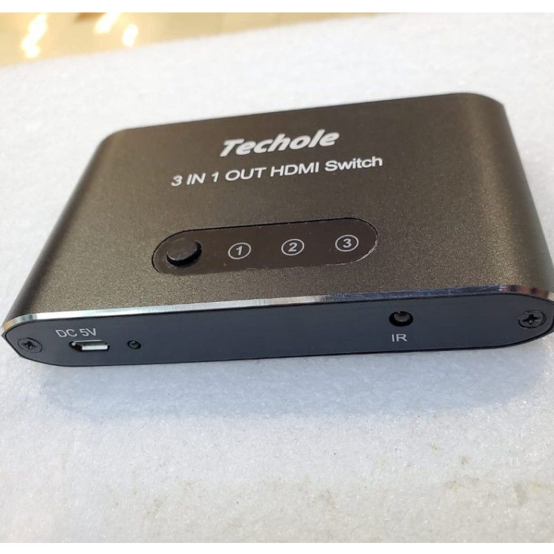 HDMI Switch 3-in-1 Out/HDMI Switch with IR Remote Control Supports 4k ...