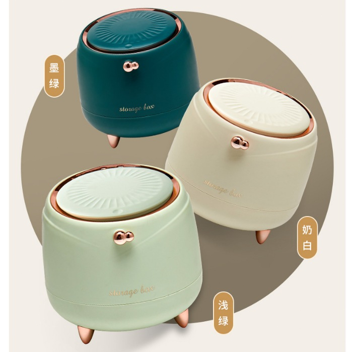 [SG] Mini Rubbish Bin Small Trash Cute Dustbin With Lid Table Desktop ...