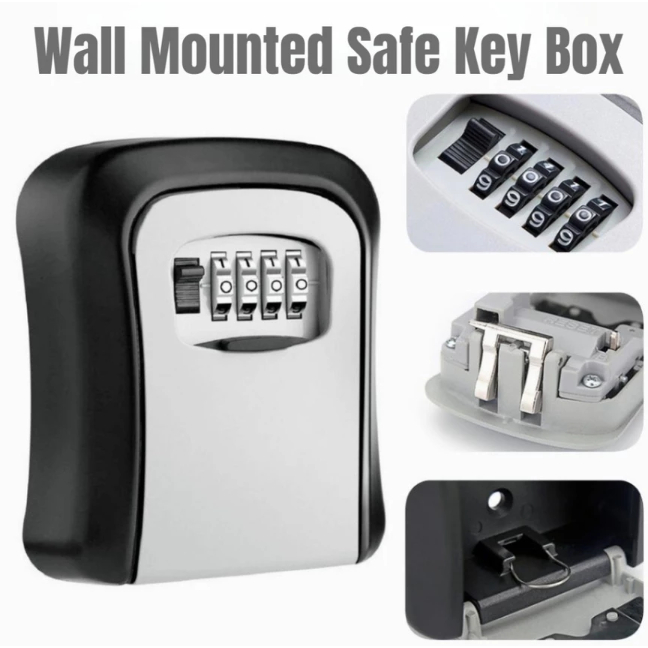 KEY LOCK SAFE SG STOCK Wall Mount Key Safe Box Numbering Lock Key ...