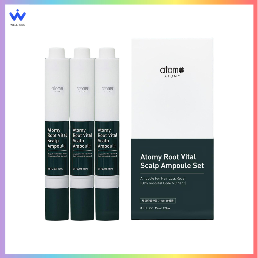 Atomy Root Vital Scalp Ampoule Set 15ml*3ea | Shopee Singapore