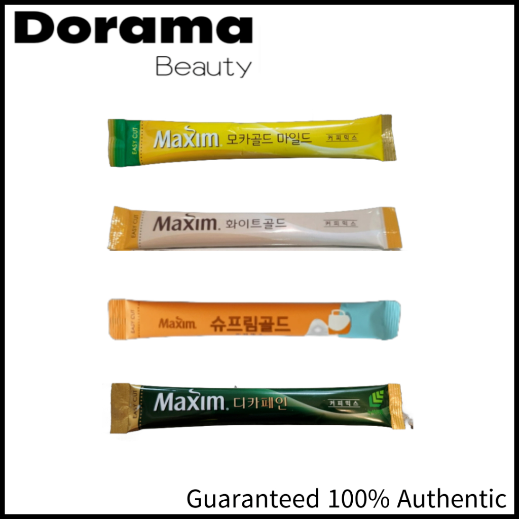 Korean Maxim Coffee Mix Assorted Pack (Mocha Gold Mild, White Gold Mild ...