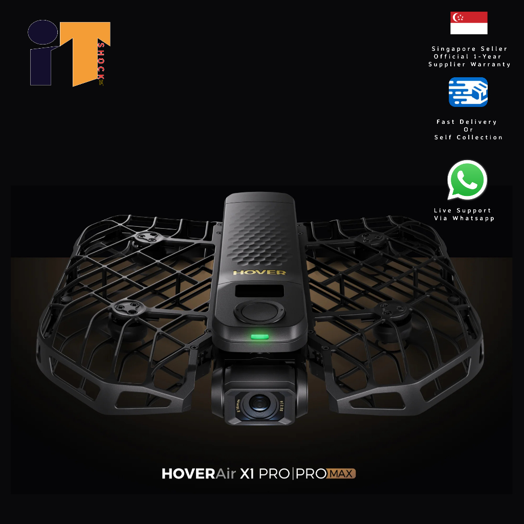 HOVERAir X1 / X1 Pro Max Pocket-sized Self flying Camera Drone Combo ...