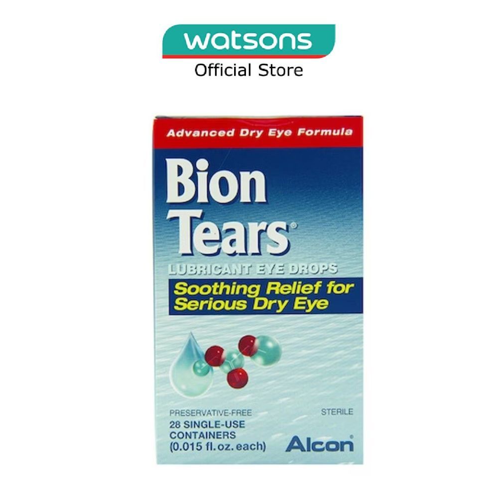 ALCON Bion Tears Advanced Dry Eye Lubricant Eye Drops 0.45ml x 28s ...