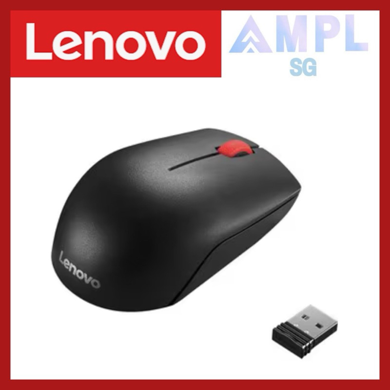 Lenovo Essential Wireless Mouse - Radio Frequency - USB - Optical - 3 ...