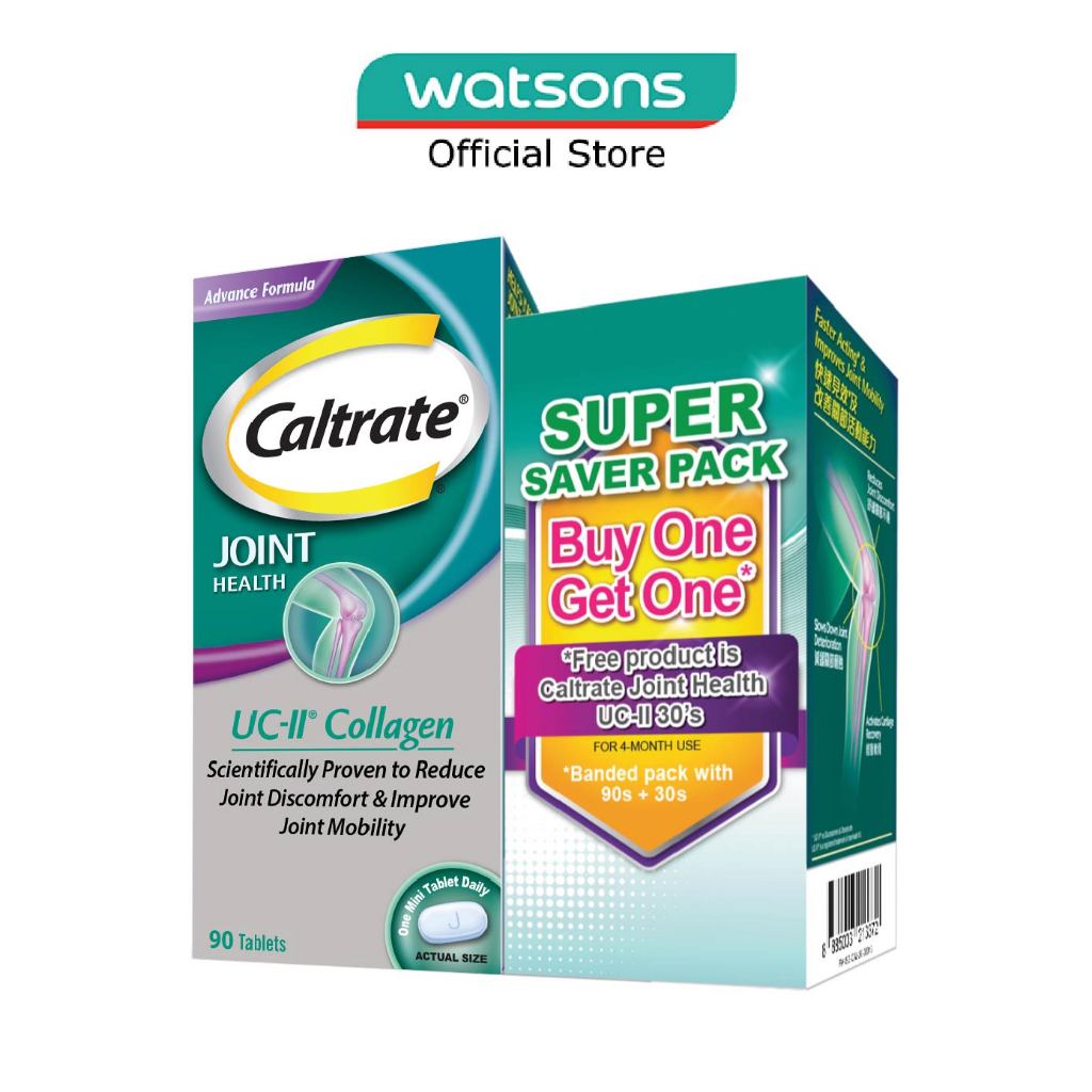 CALTRATE Joint Health UC-II Collagen Tablet 90s + 30s | Shopee Singapore