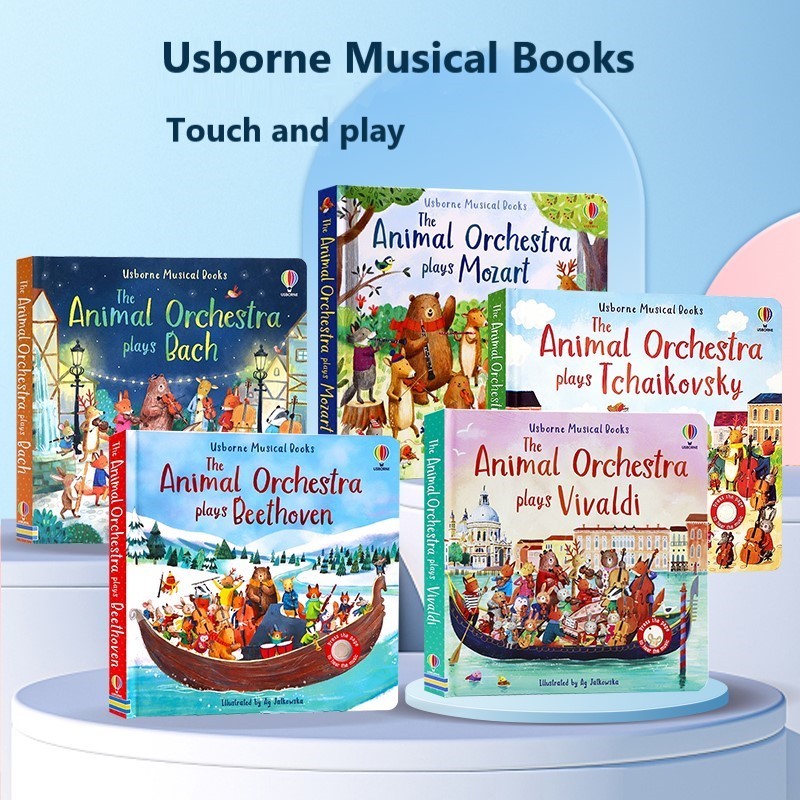 【SG Stock】Usborne musical books: The Animals Orchestra plays Mozart ...