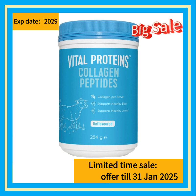 VITAL PROTEINS Collagen Peptides Powder 284g Unflavored For skin & joints (Exp: July 2029 ...