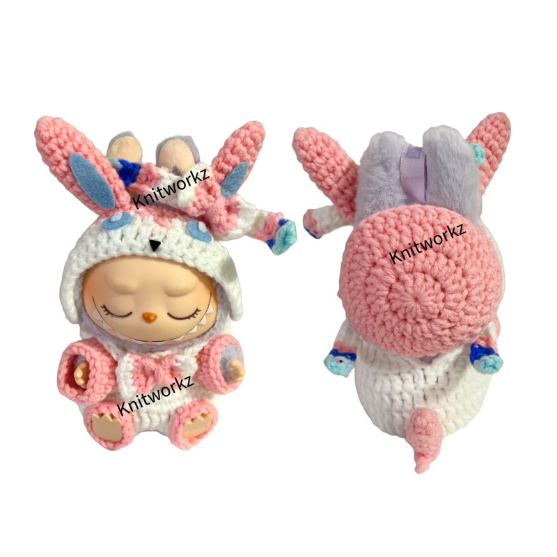 labubu v2 pokemon clothes/ labubu costume eeveelution | Shopee Singapore