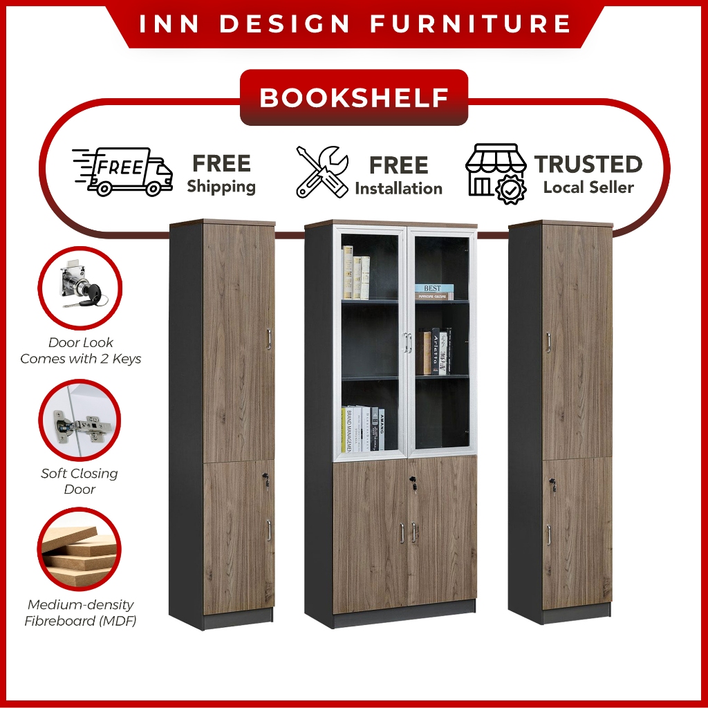 INNDESIGN LEGEND BOOKSHELF / BOOK CABINET / FILE CABINET / DISPLAY RACK ...