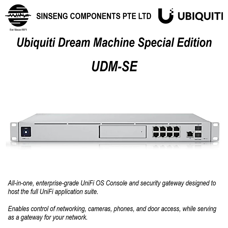 Ubiquiti Unifi Dream Machine Special Edition UDM-SE - (1 Year Singapore ...