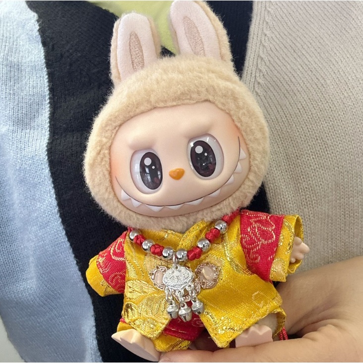 [SG Ready Stock] Handmade Cute Labubu CNY 3-piece set Clothes - For V1 ...