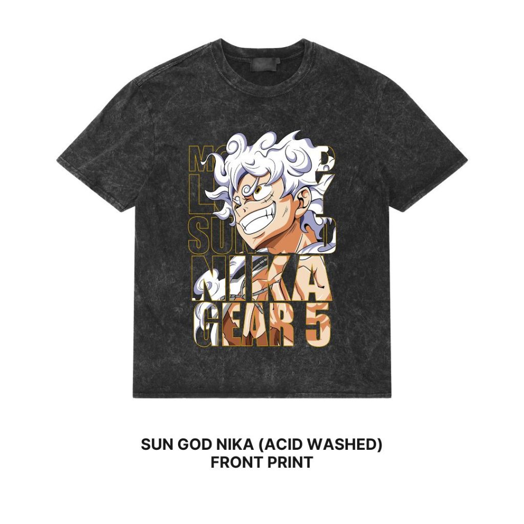 Sun God Nika Luffy Gear 5 | One Piece Series T-Shirt (Singapore 3-5 ...