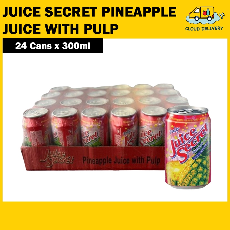 Juice Secret Pineapple Juice with Pulp (24 x 300ml) - Expiry 02 Nov ...