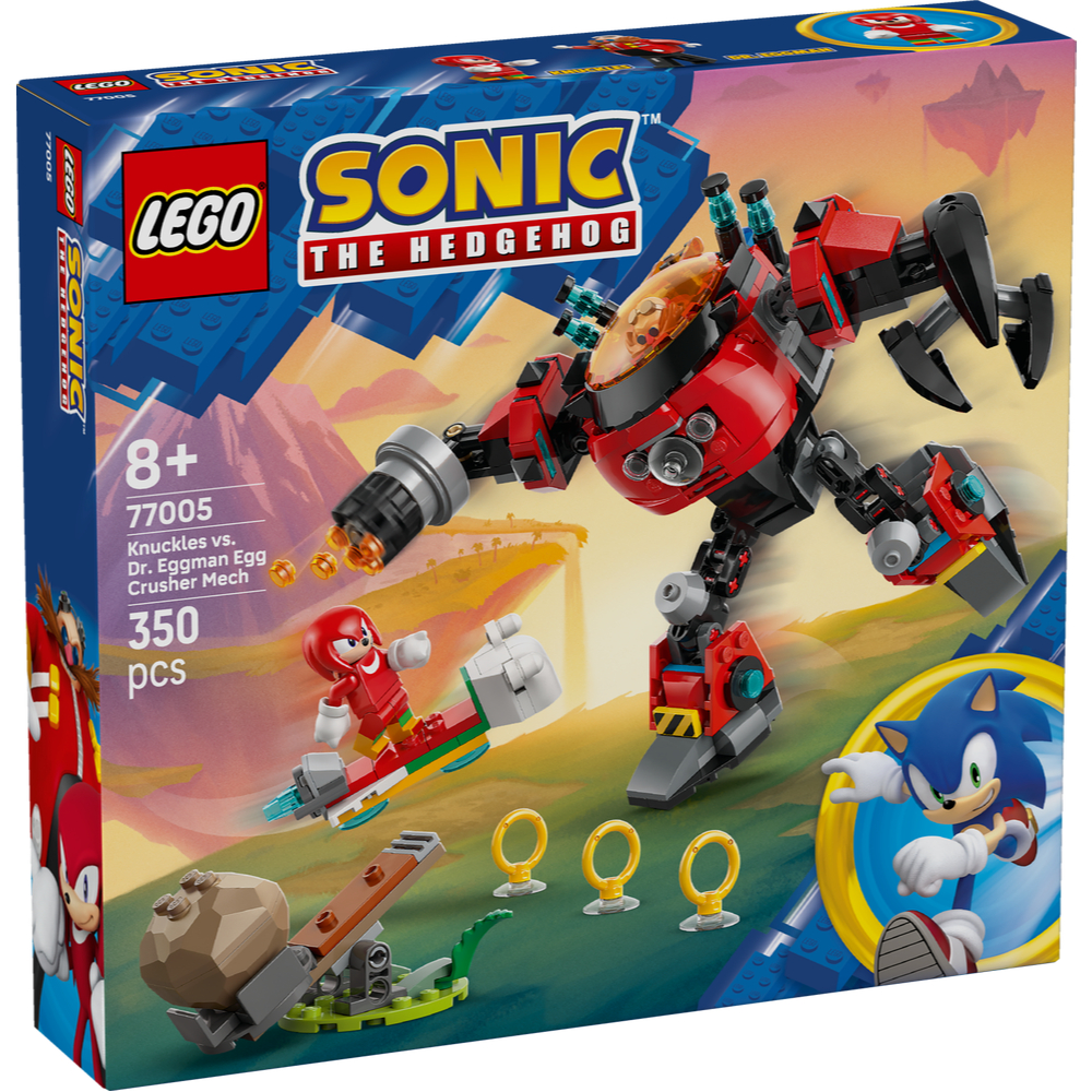 LEGO Sonic The Hedgehog 77005 Knuckles vs. Dr. Eggman Egg Crusher Mech ...