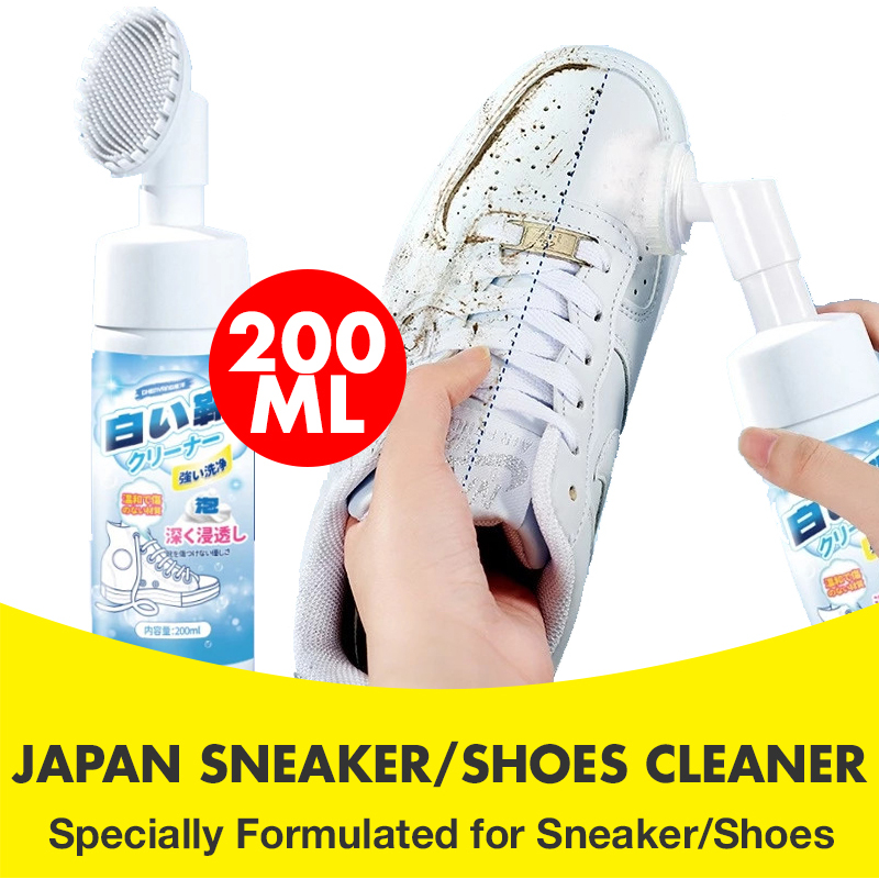 Japan Instant foam shoe cleaner White Shoe Mousse Cleaner Foam ...