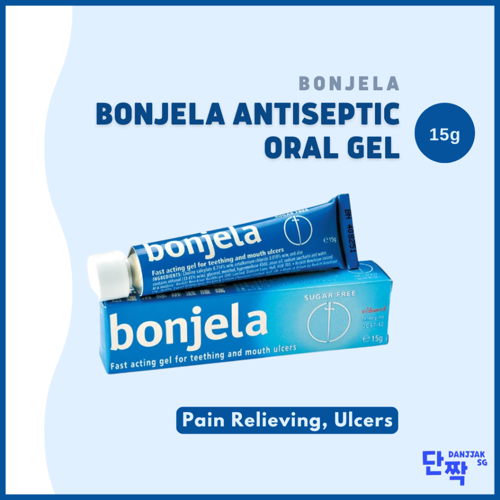 BONJELA Gel for Teething & Mouth Ulcers 15g (Rapid Relief from Mouth ...