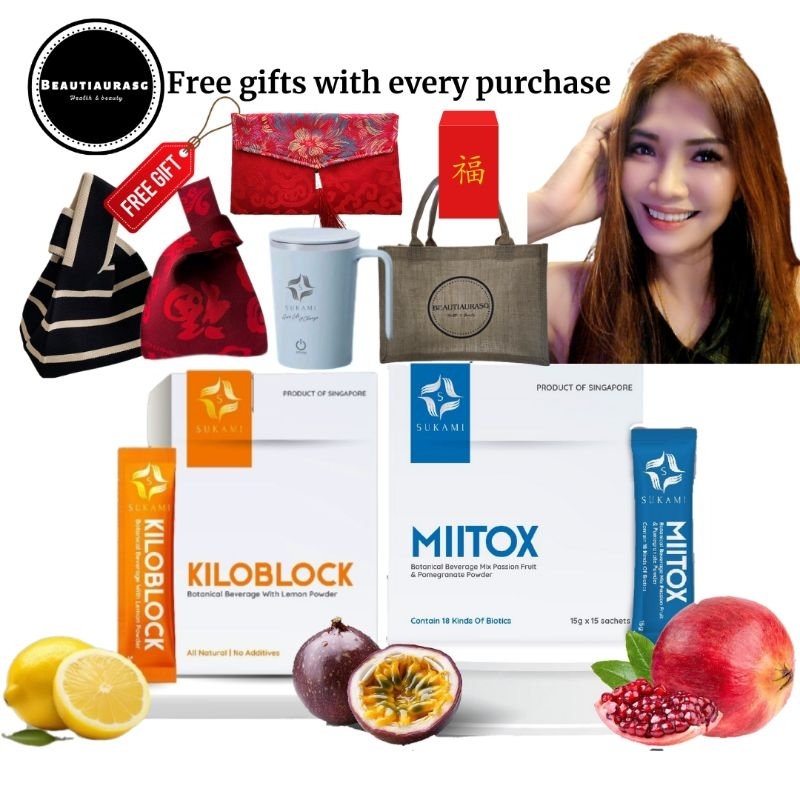 Sukami Kiloblock + Miitox Botanical Beverage | Shopee Singapore