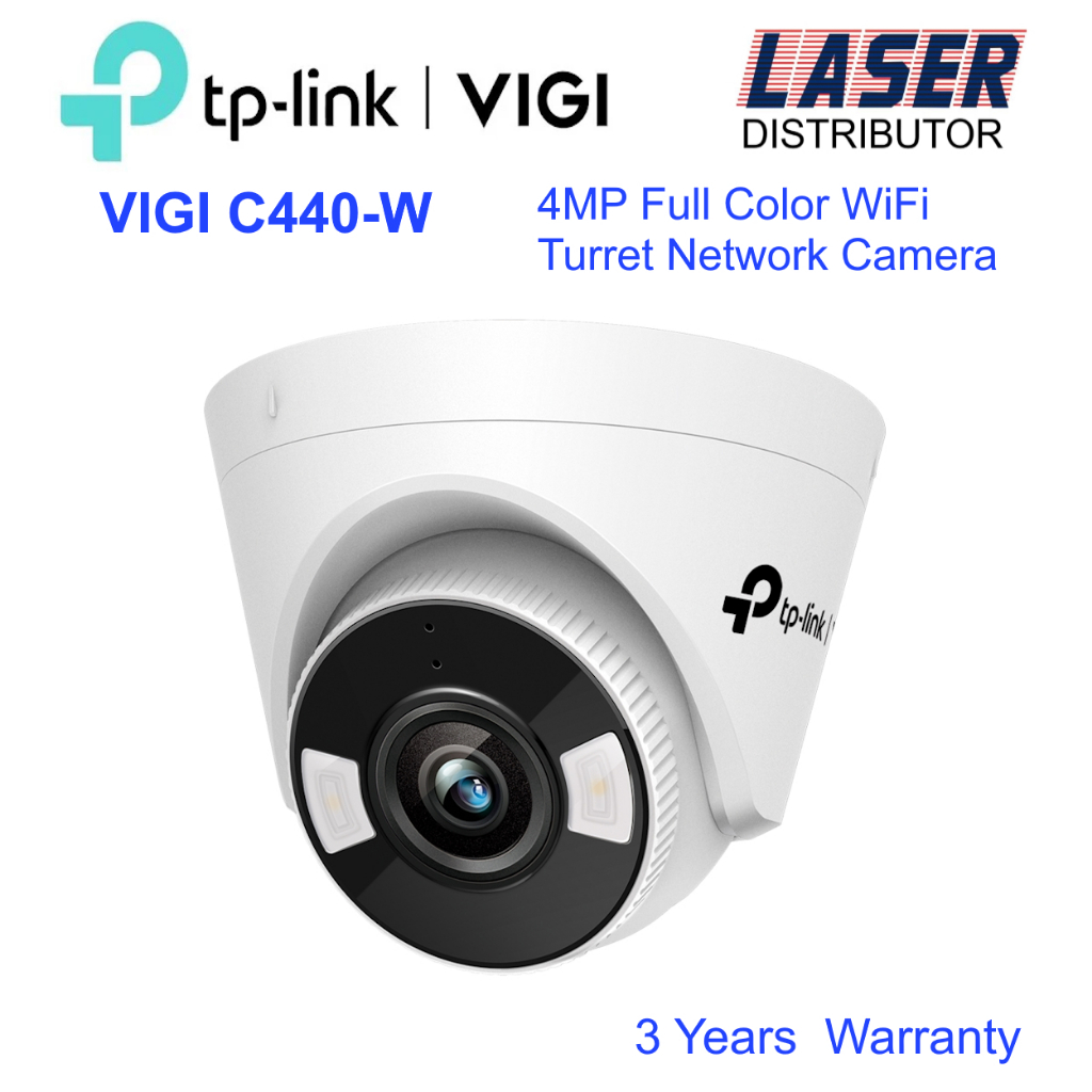 Tp-Link VIGI C440-W 4MP Full-Color Wi-Fi Turret Network Camera | Shopee ...