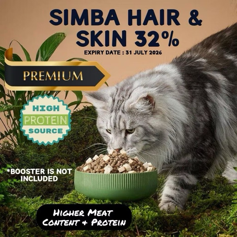SIMBA Premium Kibbles 1kg Cat Pet Food Makanan Kucing | Shopee Singapore