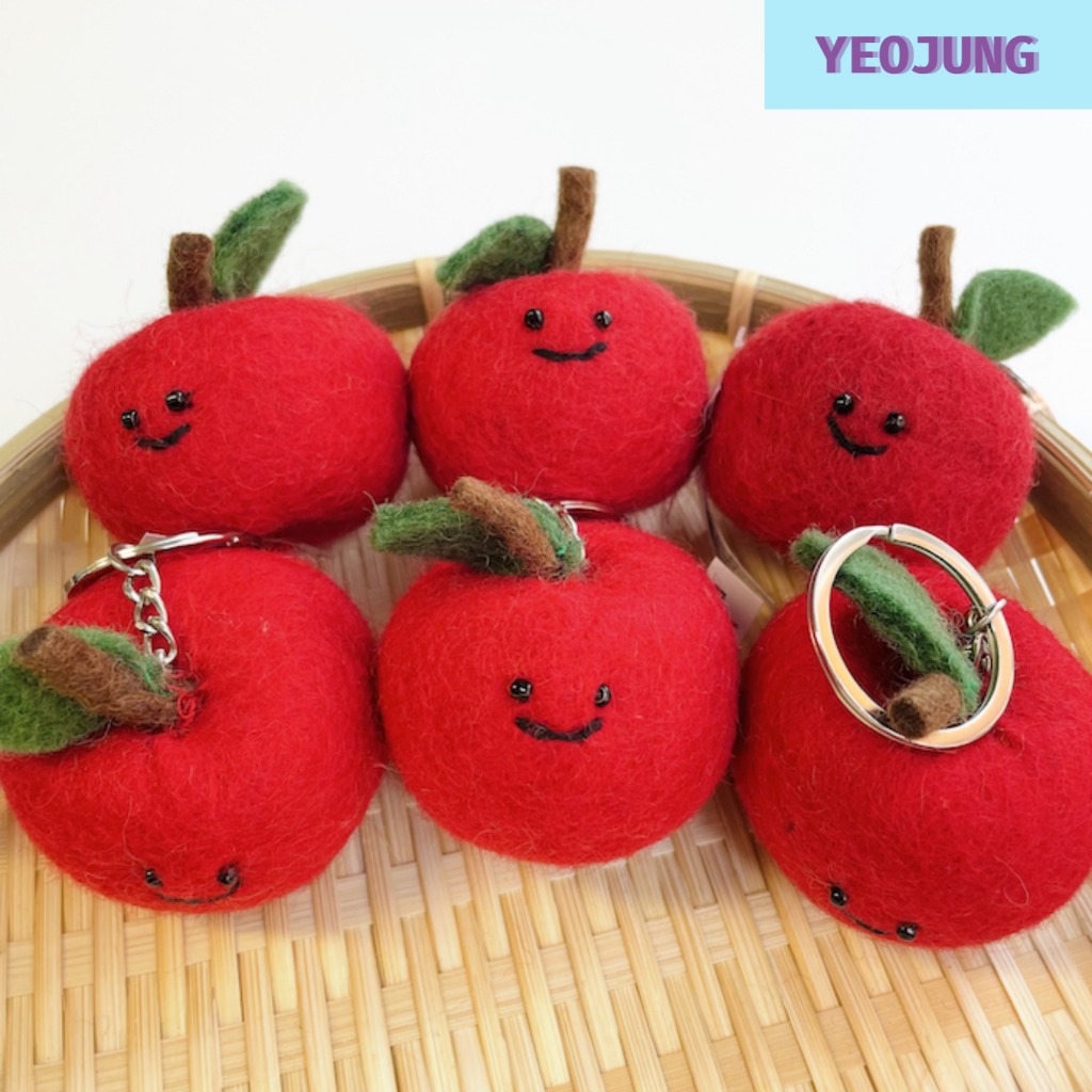 [KOREAN] Red Apple Keychain | Shopee Singapore