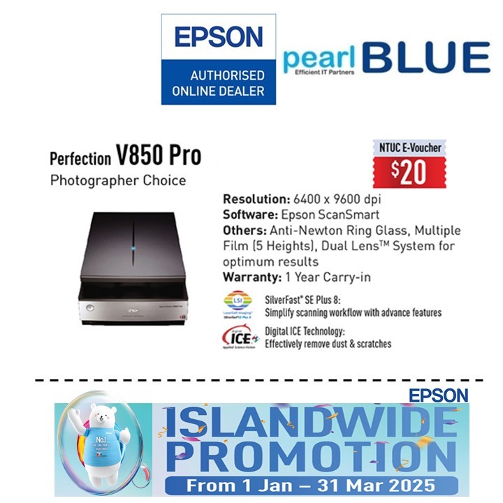 [PRE-ORDER 1 WEEK] Epson Perfection V850 Pro Flatbed Photo & Film ...