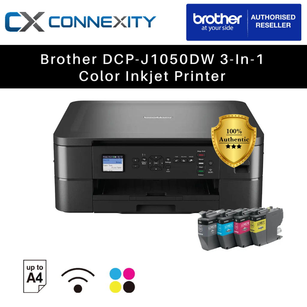 Brother DCP-J1050DW Inkjet Wireless Printer Brother Inkjet Printer ...