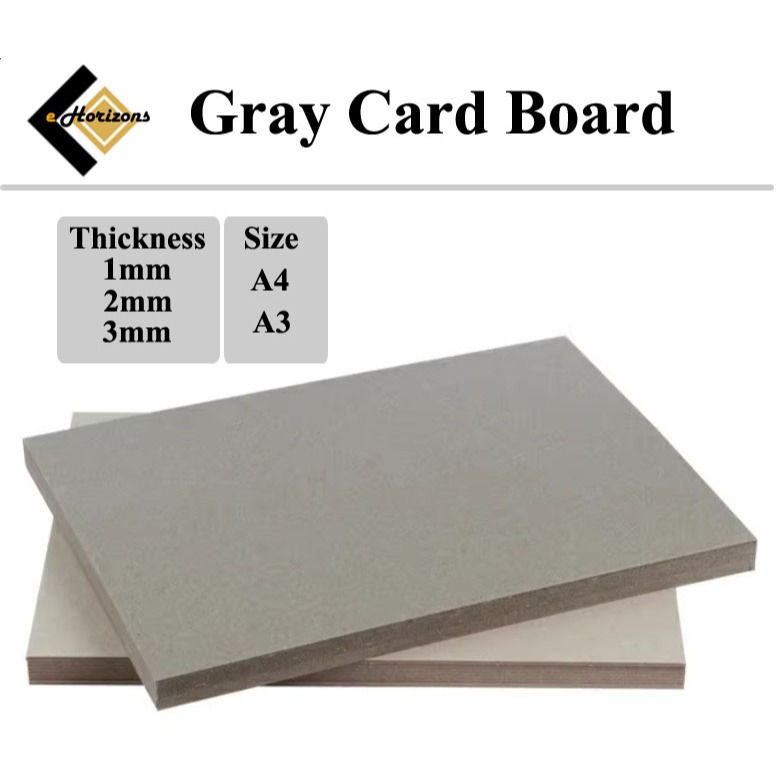 A4 A3 1mm 2mm 3mm Gray Color Paper Cardboard Drawing Origami Vanguard ...
