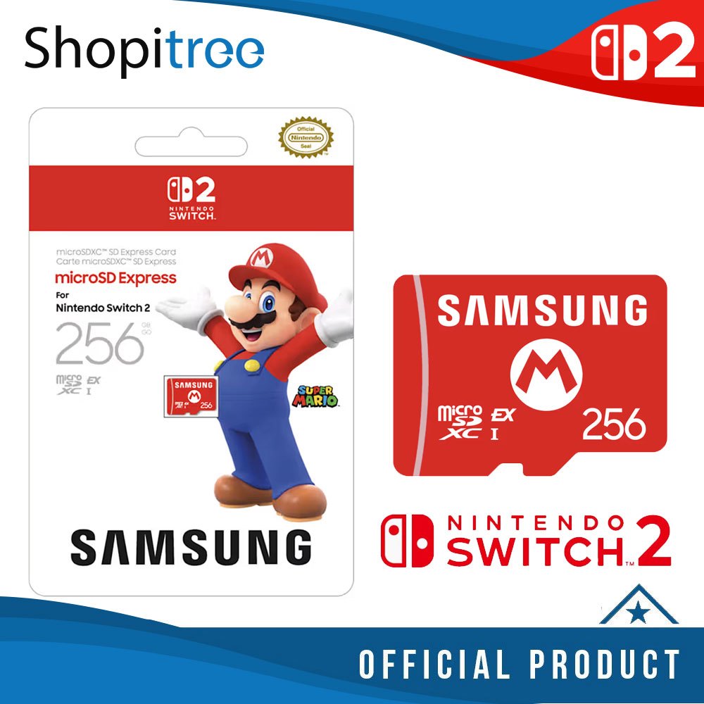 Samsung Official MicroSD Express Card - 256GB (Mario Edition) Support ...