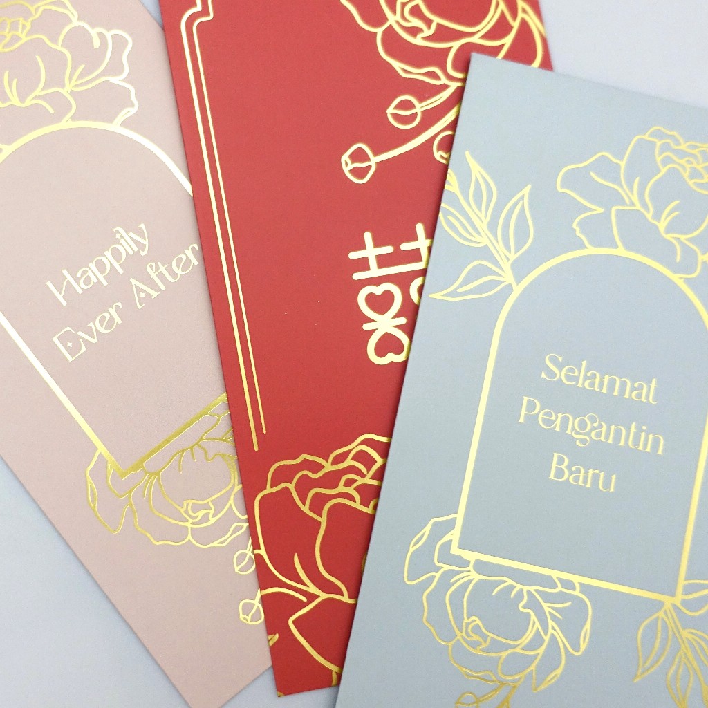 Wedding Money Packets - Chinese, Malay, English Greetings | Shopee ...