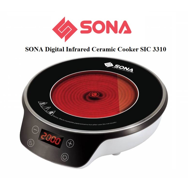 SONA Digital Infrared Ceramic Cooker SIC 3310 | Shopee Singapore
