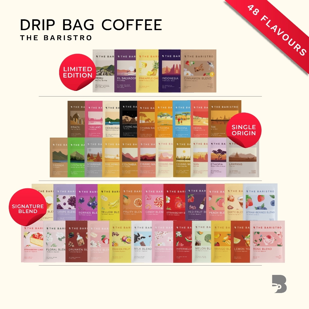 The Baristro Drip Coffee Bags [SG Stock] Dirty Latte | Sakura ...