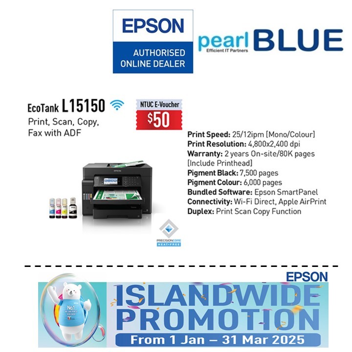 [SAME DAY DELIVERY] Epson L15150 Business A3 Wi-Fi Duplex All-in-One ...