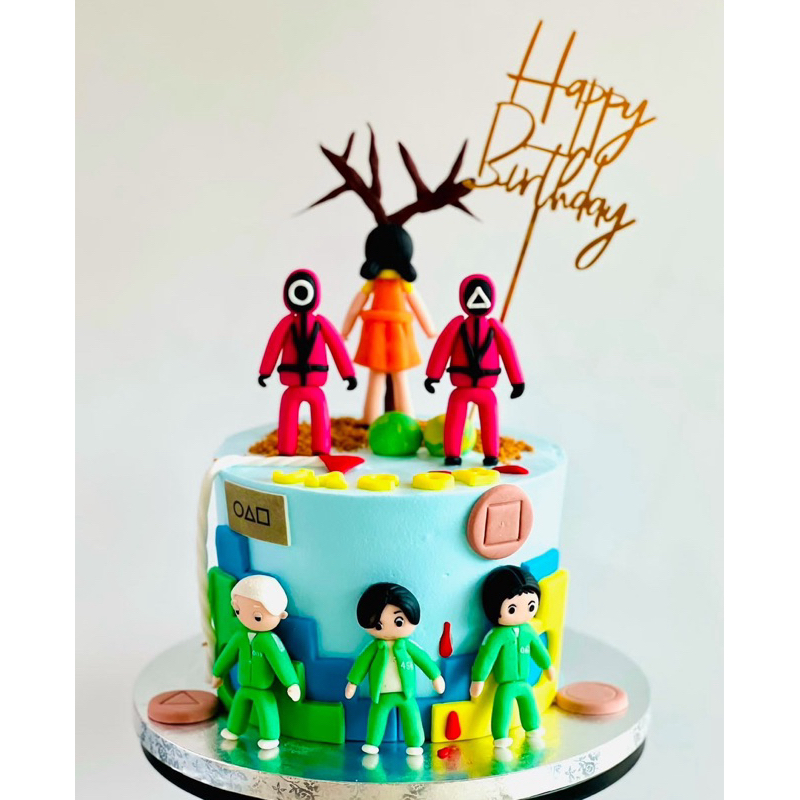 Squidgame Theme Cake | Birthday Cake | Squid Game Fans | Eggless Option ...