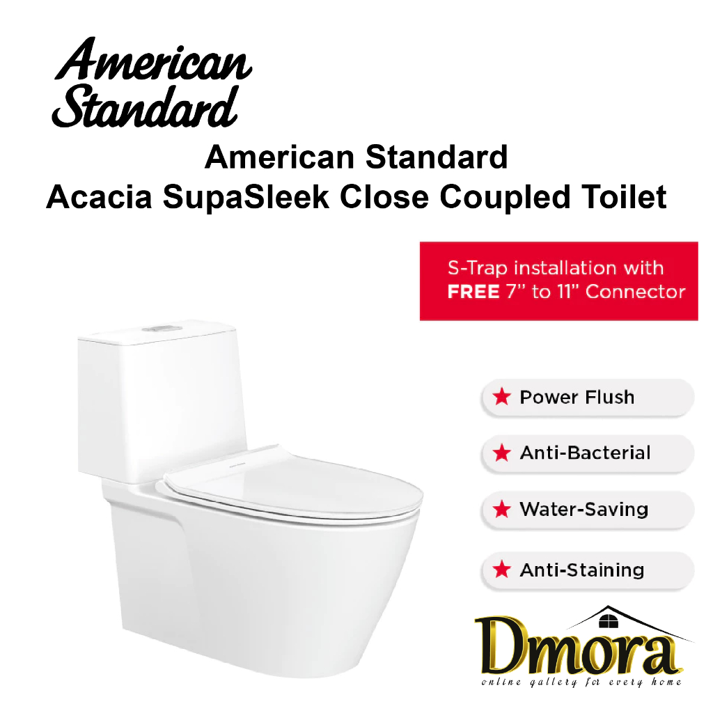 American Standard CL23075-6DASGCBT Acacia SupaSleek Close Coupled ...