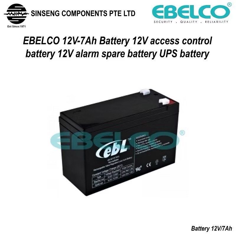 7-STAR* | Ebelco Sealed Rechargeable Battery 12V 7Ah - 7.5Ah for Door ...