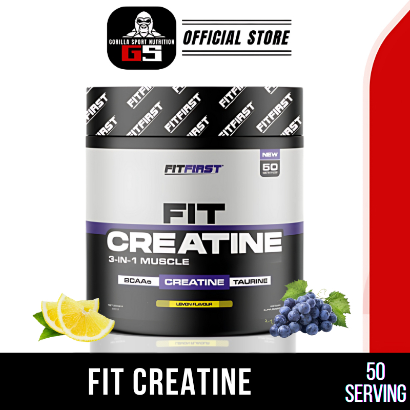 Fit First Fit Creatine 3 IN 1 Muscle Growth Stack (50 Serving) | Shopee ...